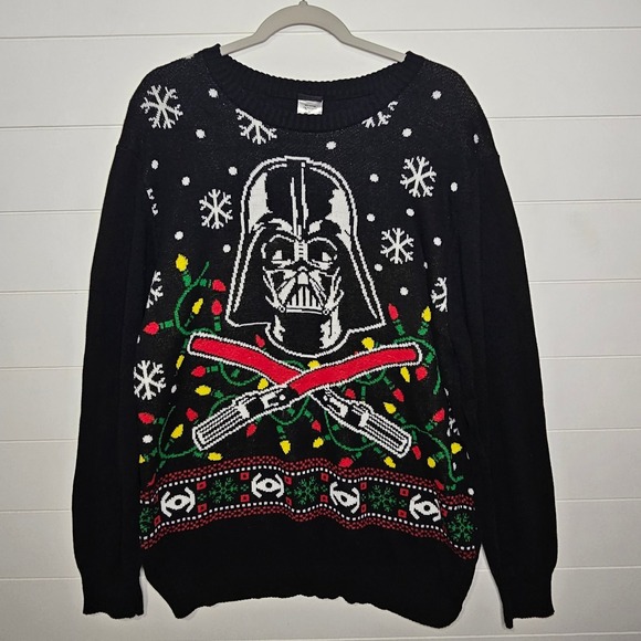 Star Wars | Sweaters | Star Wars Mens Sweater Xxl Black Cotton ...